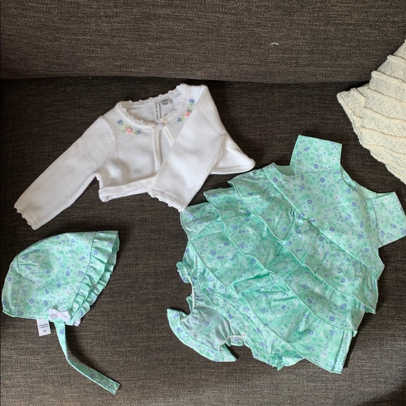 Janie and Jack | Matching Sets | Like New Janie Jack Floral Ruffle ...